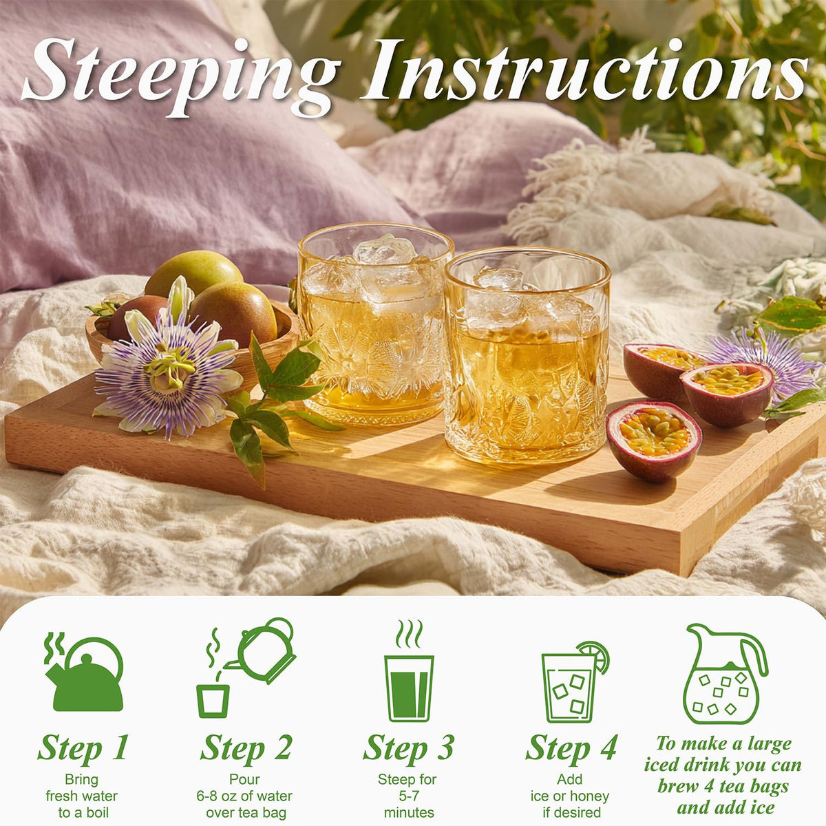 premium passionflower herbal infusion