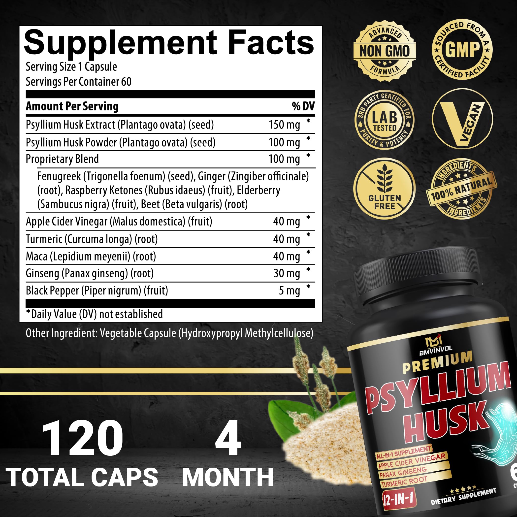 premium psyllium husk with ginger benefits