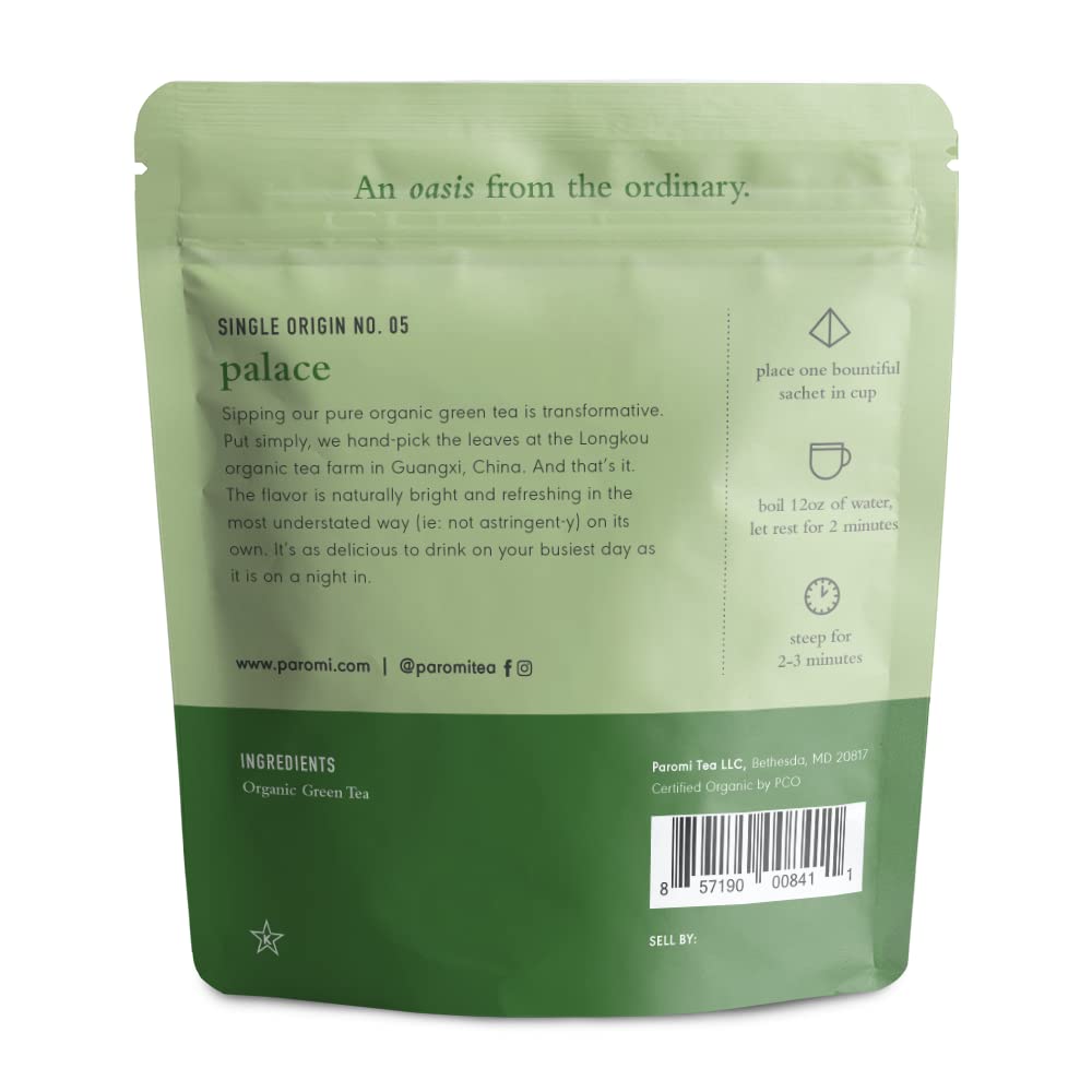 premium pyramid green tea bags