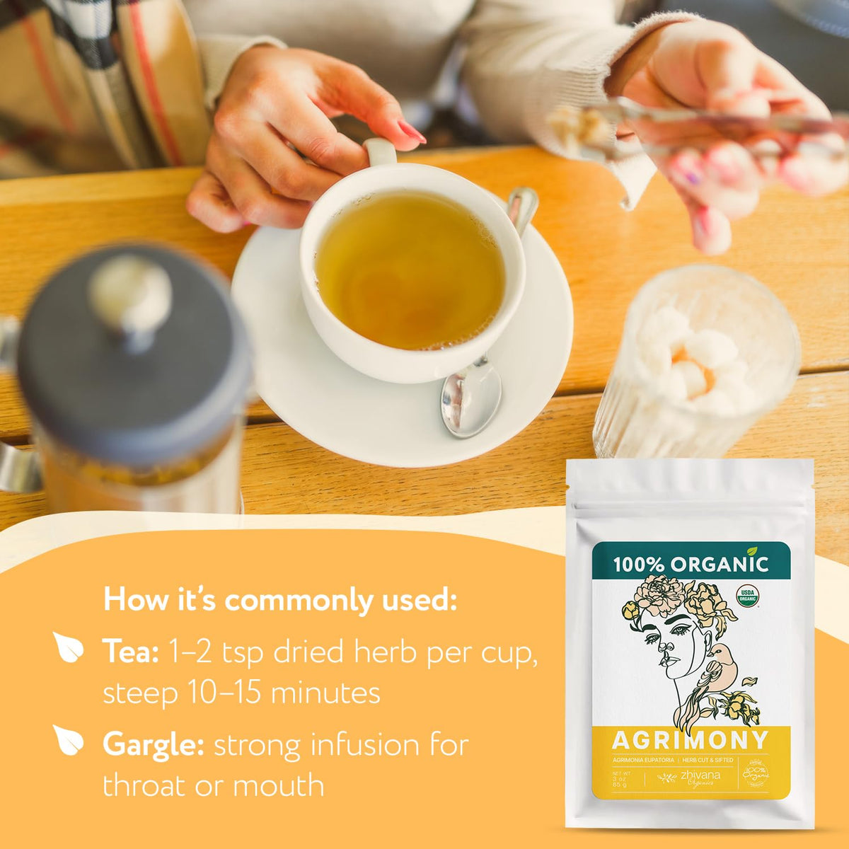 premium quality agrimony leaf tea