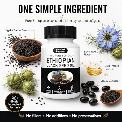 Premium quality black seed oil supplement