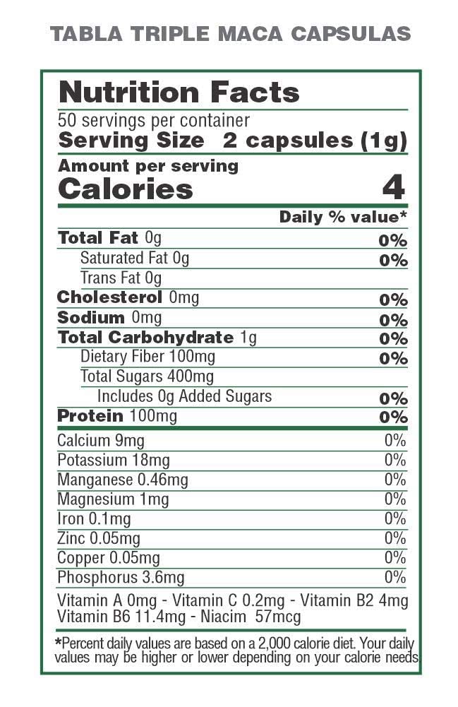 premium quality blended maca capsules