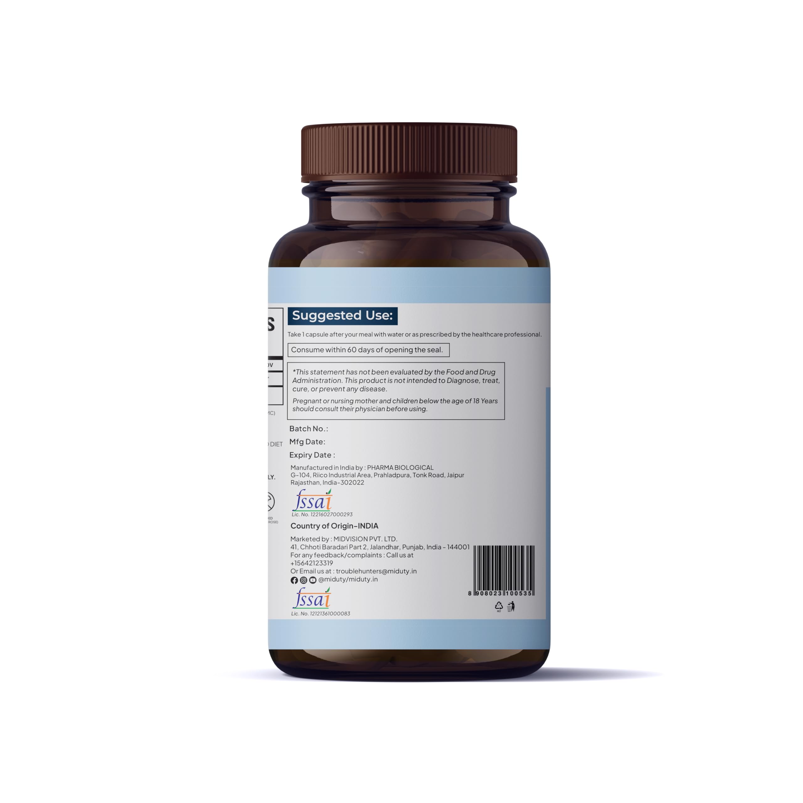 premium quality blended vitamins and minerals