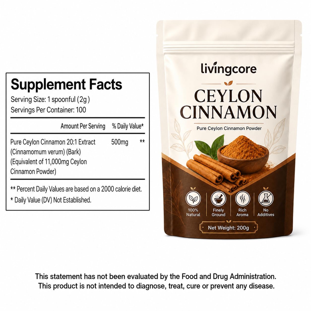 Premium quality Ceylon cinnamon powder