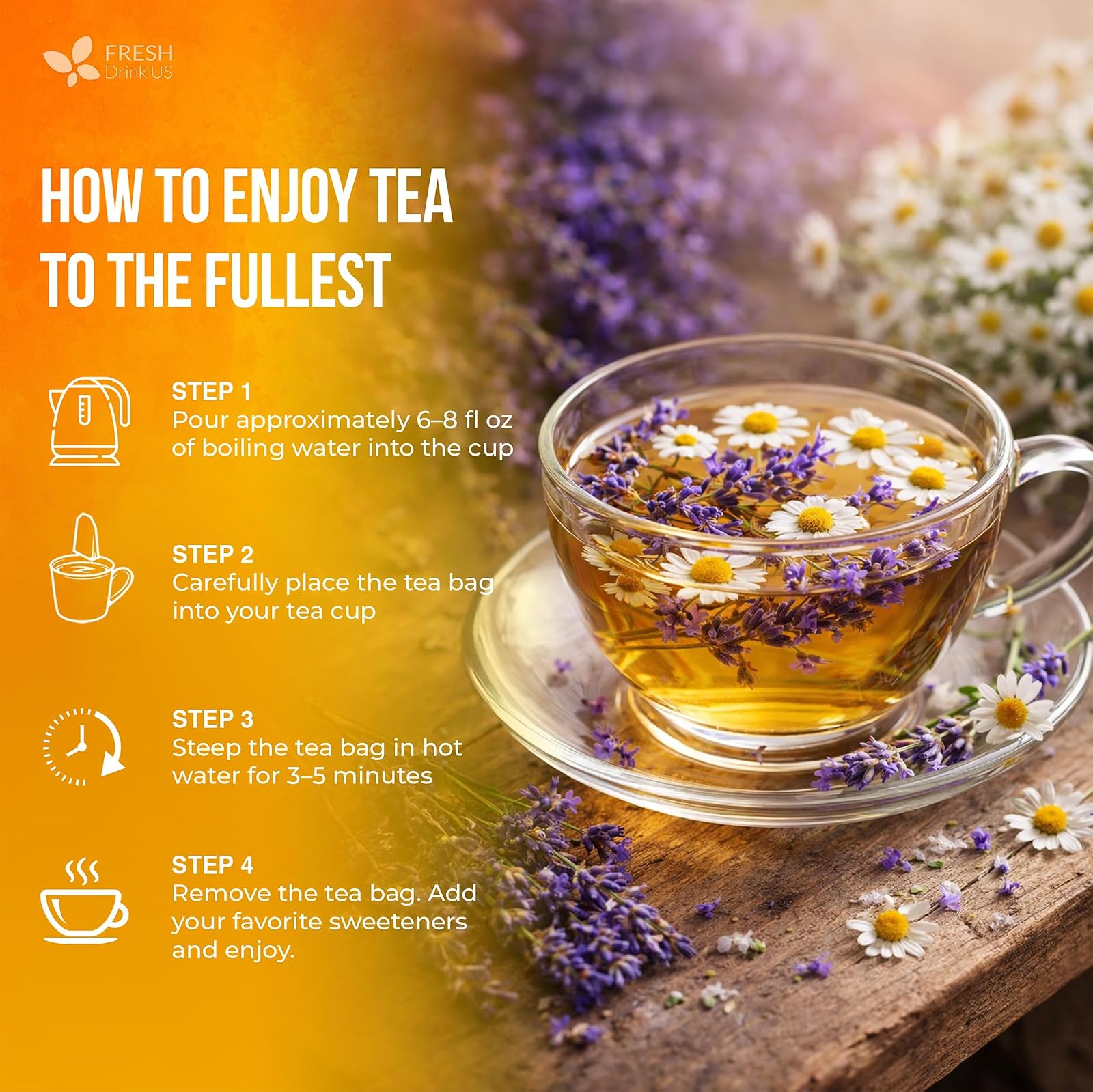 premium quality chamomile lavender tea