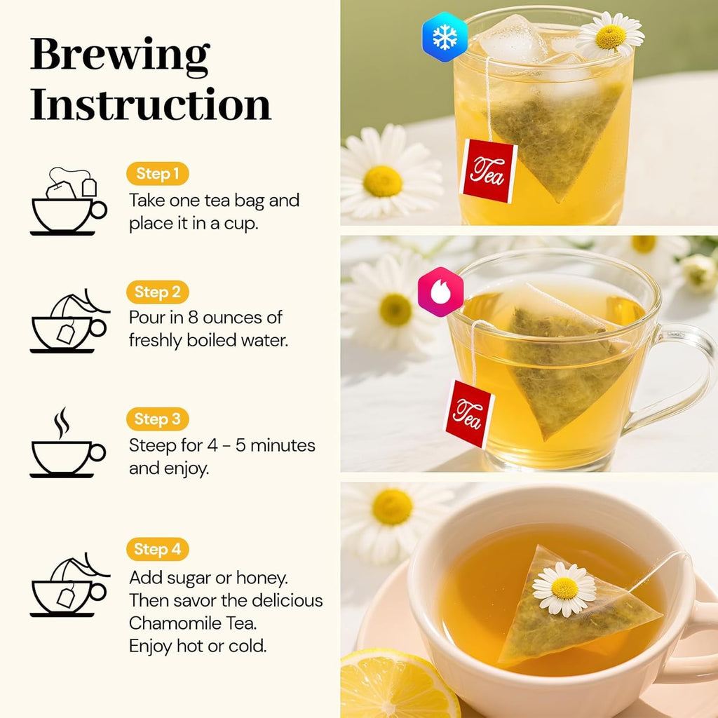 premium quality chamomile tea bags