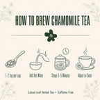 premium quality chamomile tea leaves