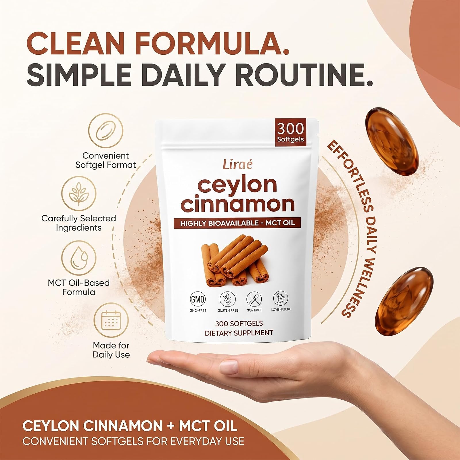 premium quality cinnamon extract softgels