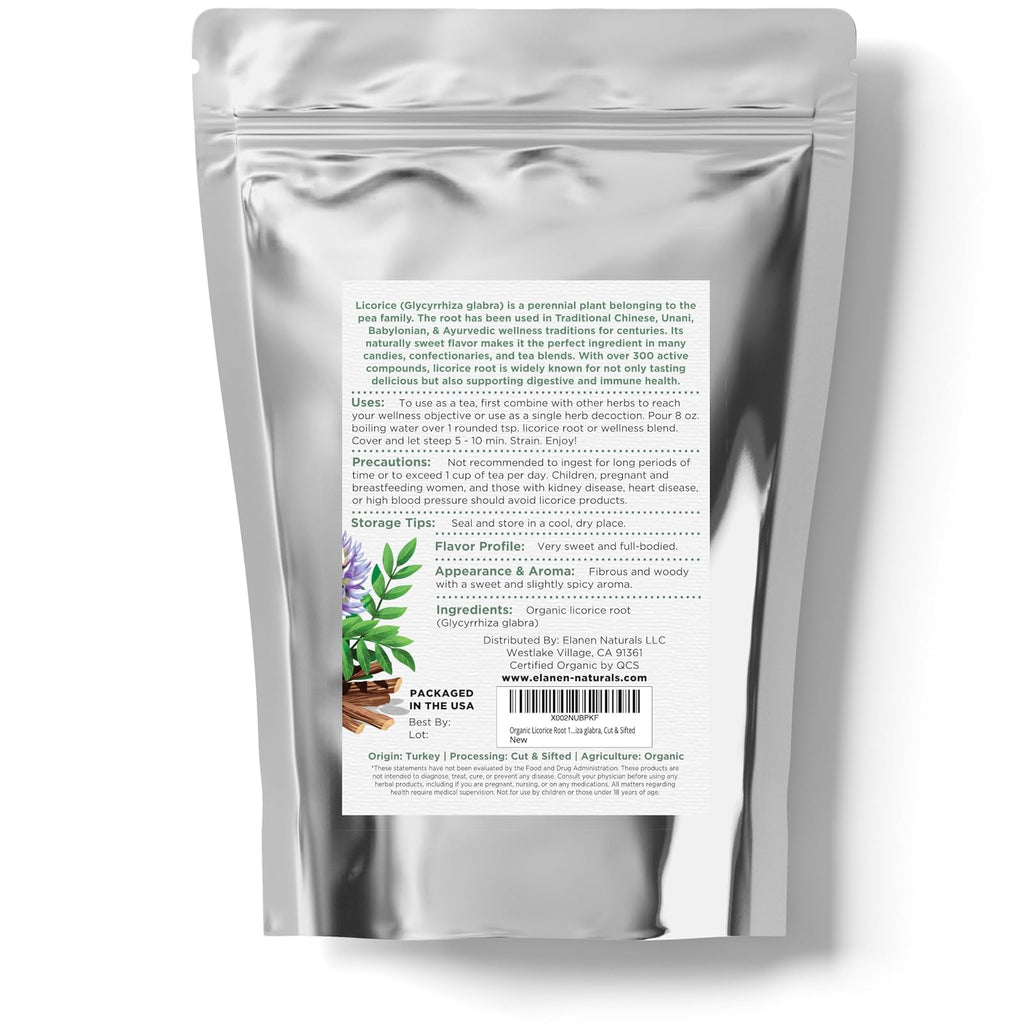 premium quality cut licorice root