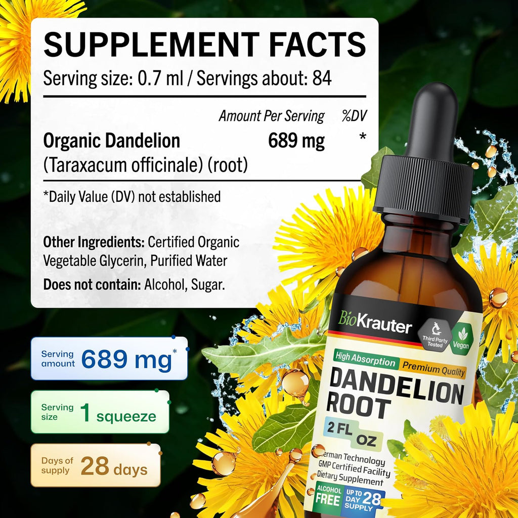 premium quality dandelion extract