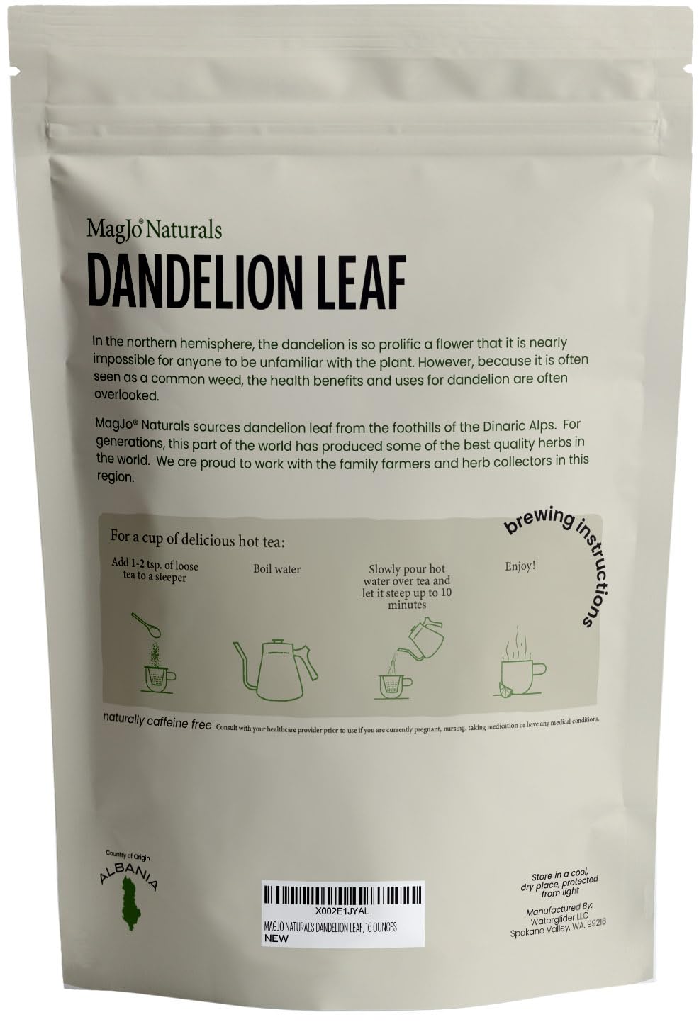 premium quality dandelion leaf supplement