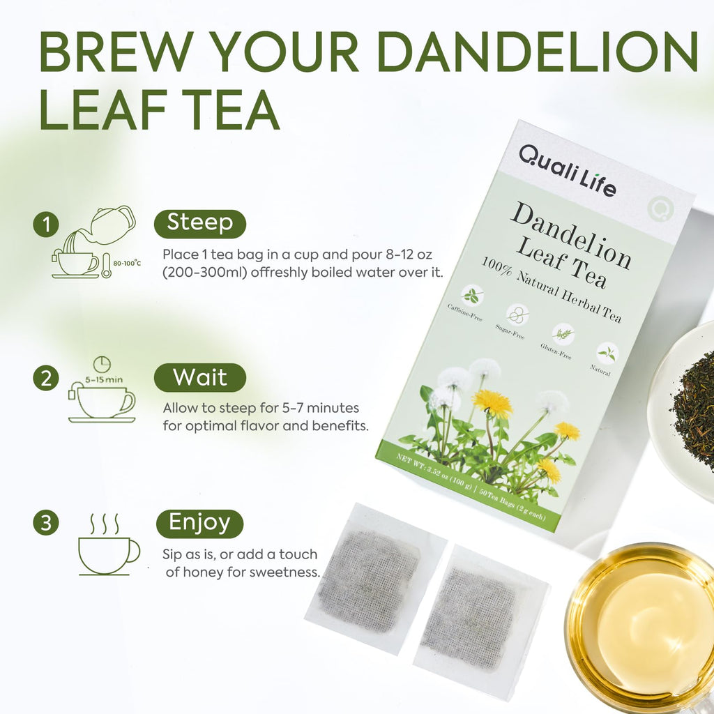 premium quality dandelion tea bags