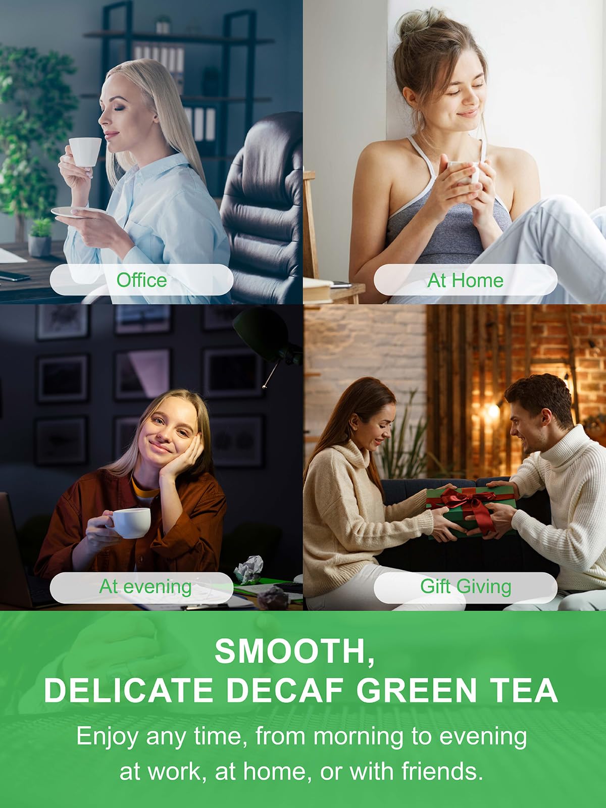 premium quality decaf green tea