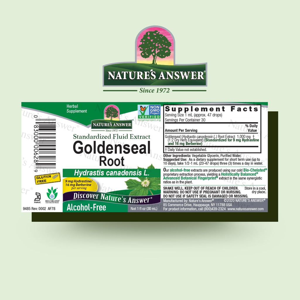 Premium quality goldenseal herbal remedy