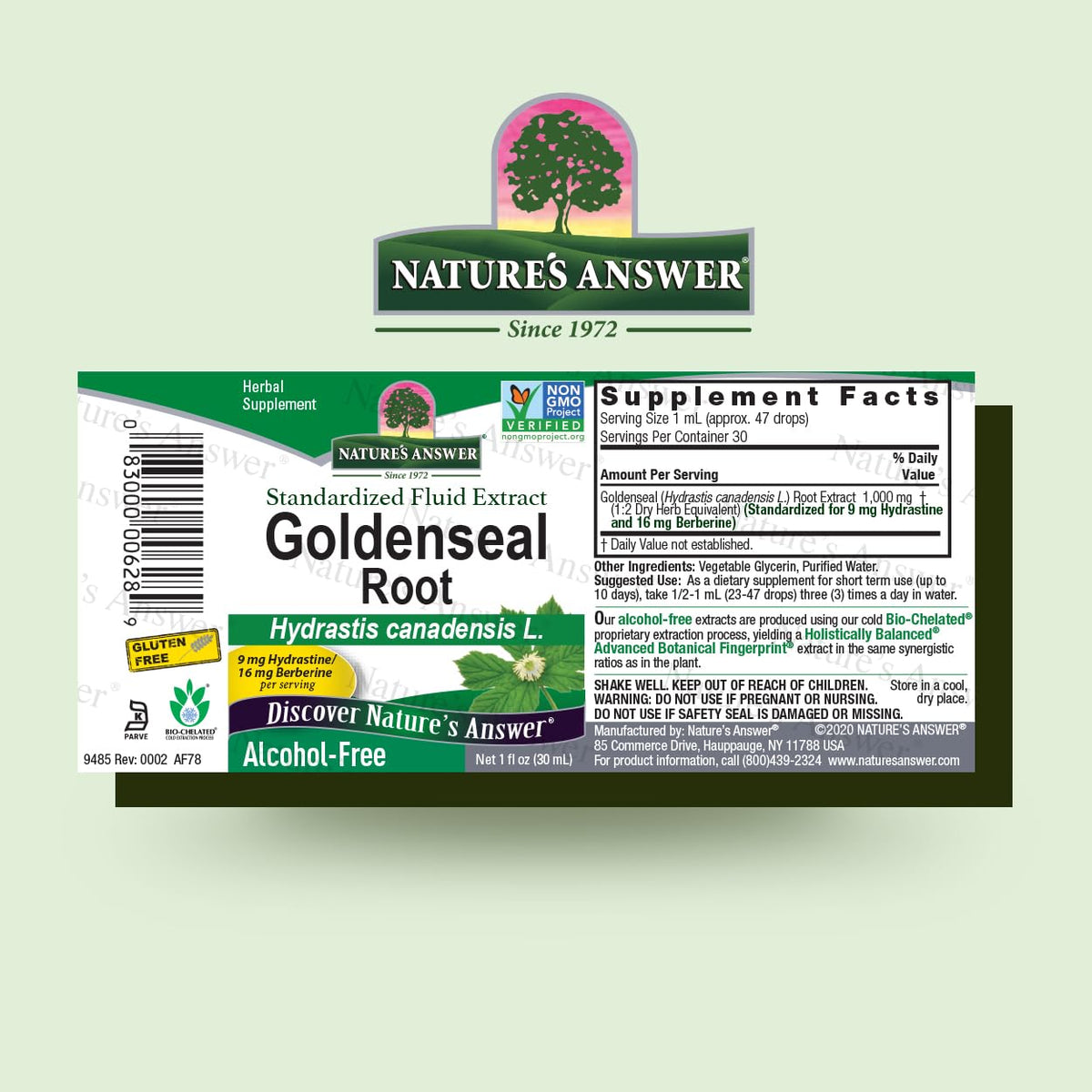 Premium quality goldenseal herbal remedy