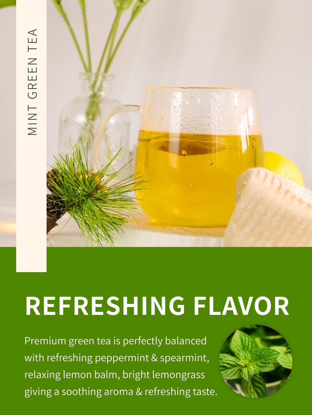 premium quality green tea bags