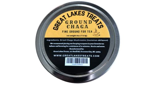 premium quality ground chaga mushrooms