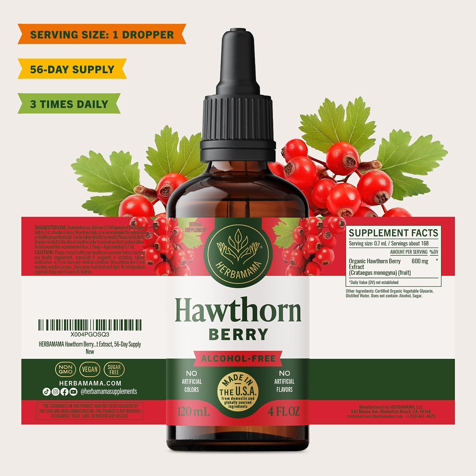 premium quality hawthorn tincture for vitality