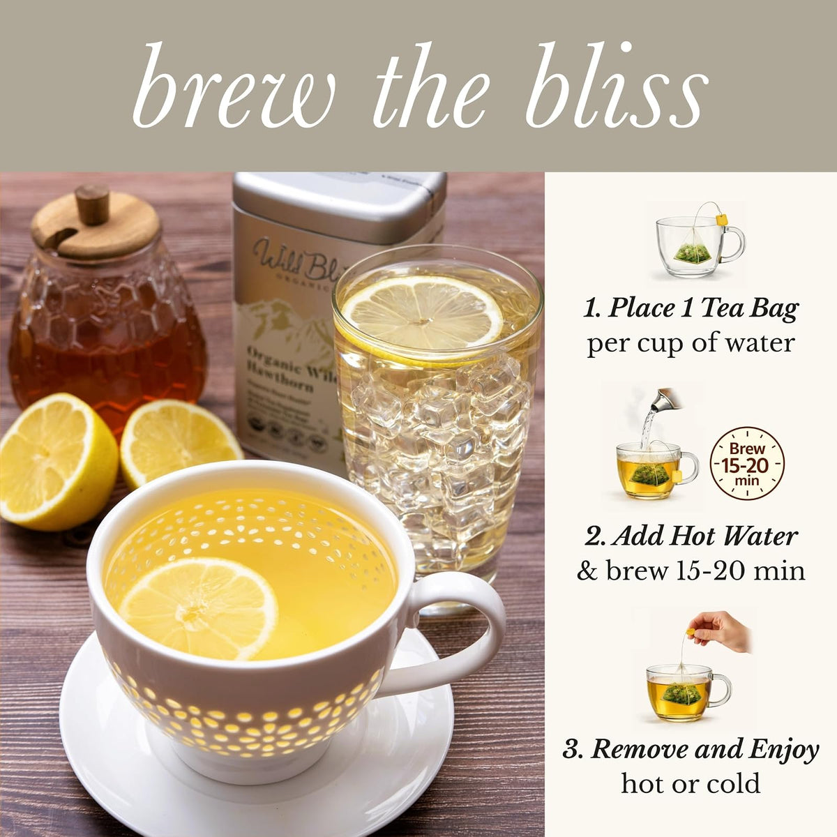 Premium quality herbal tea selection