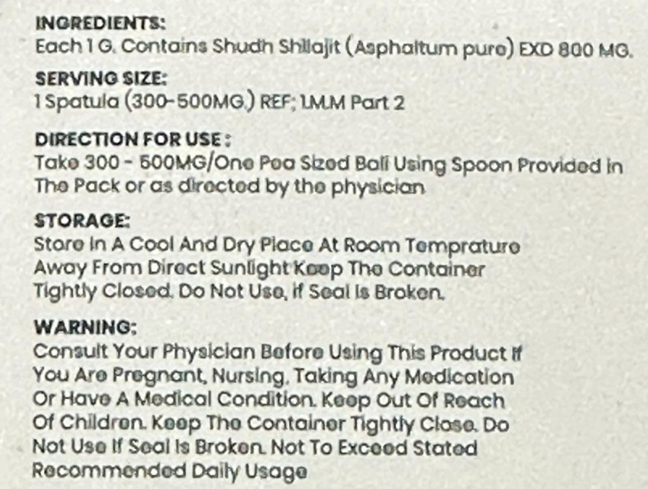 premium quality Himalayan shilajit