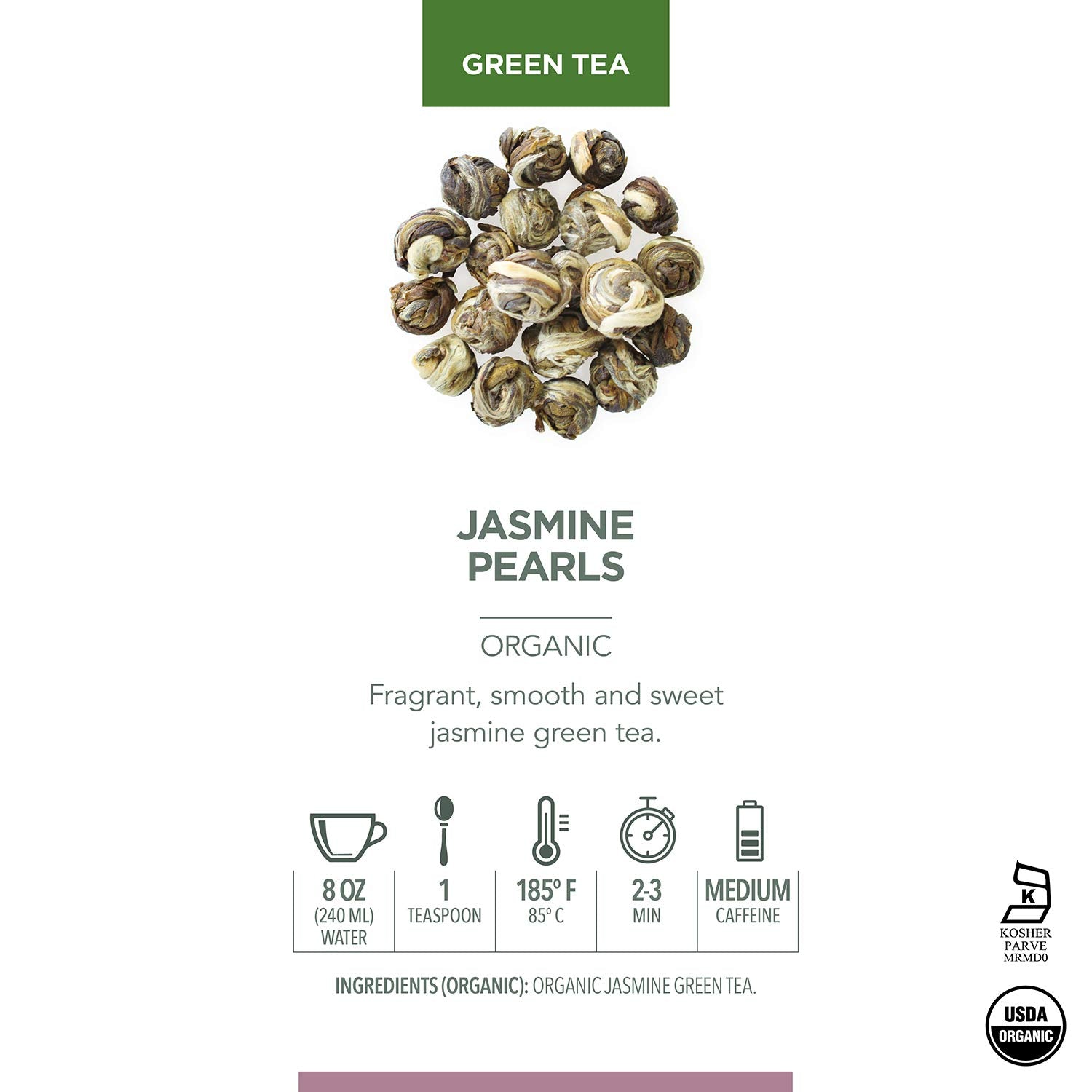 premium quality Jasmine Pearls tea