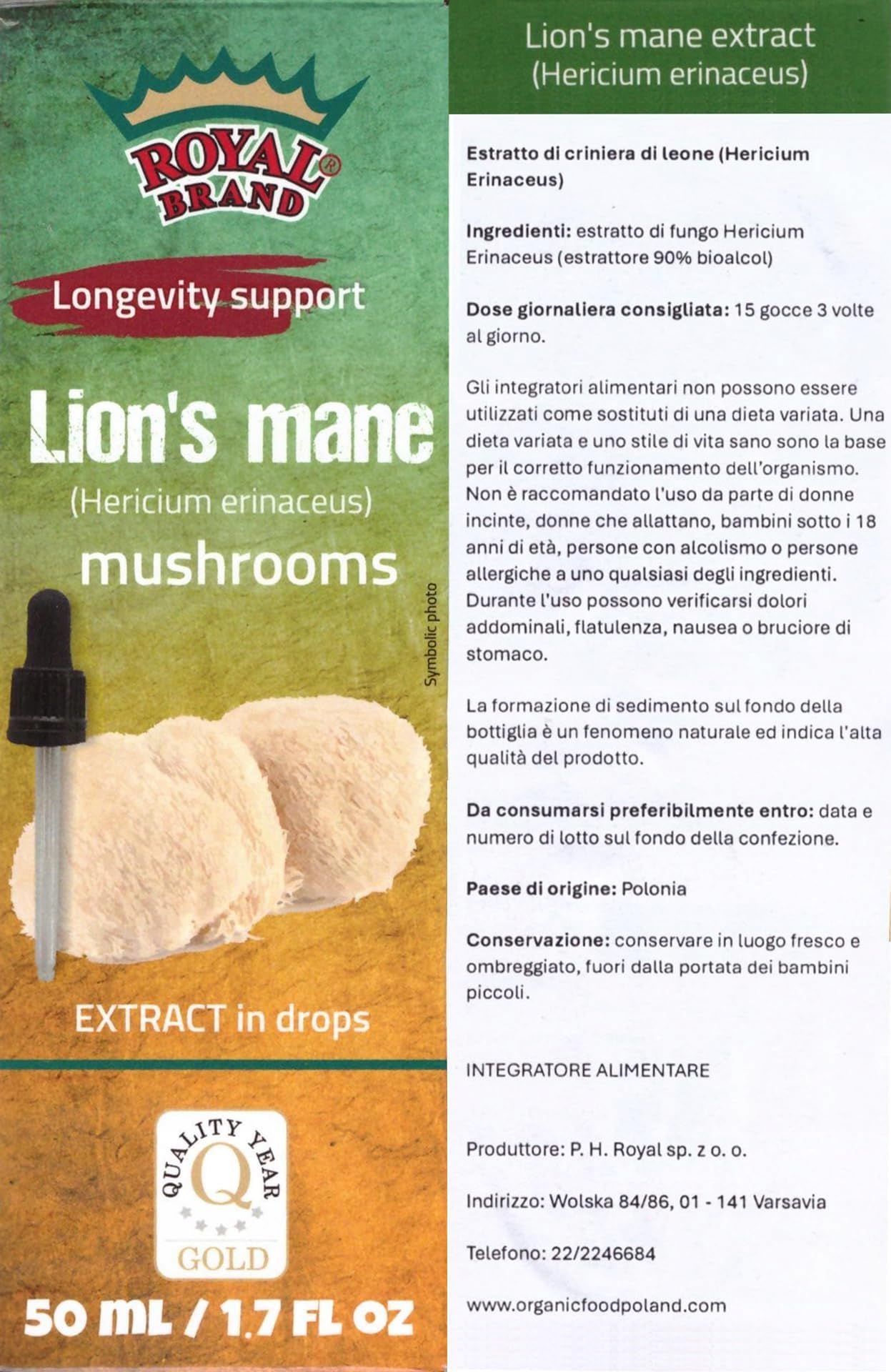 premium quality Lion's Mane extract