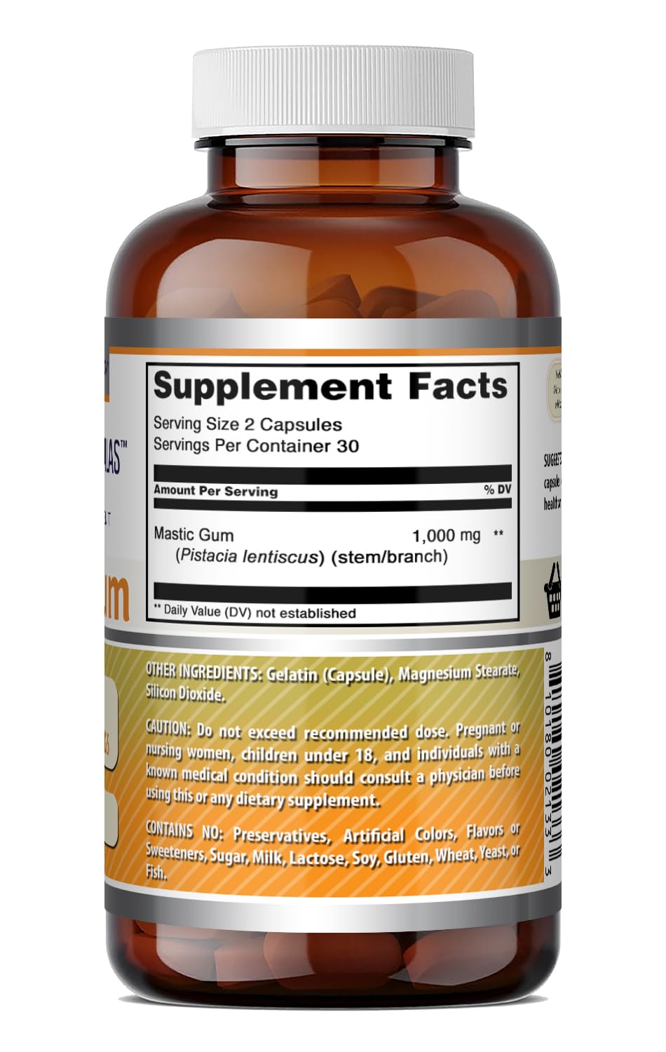 Premium quality mastic gum supplement