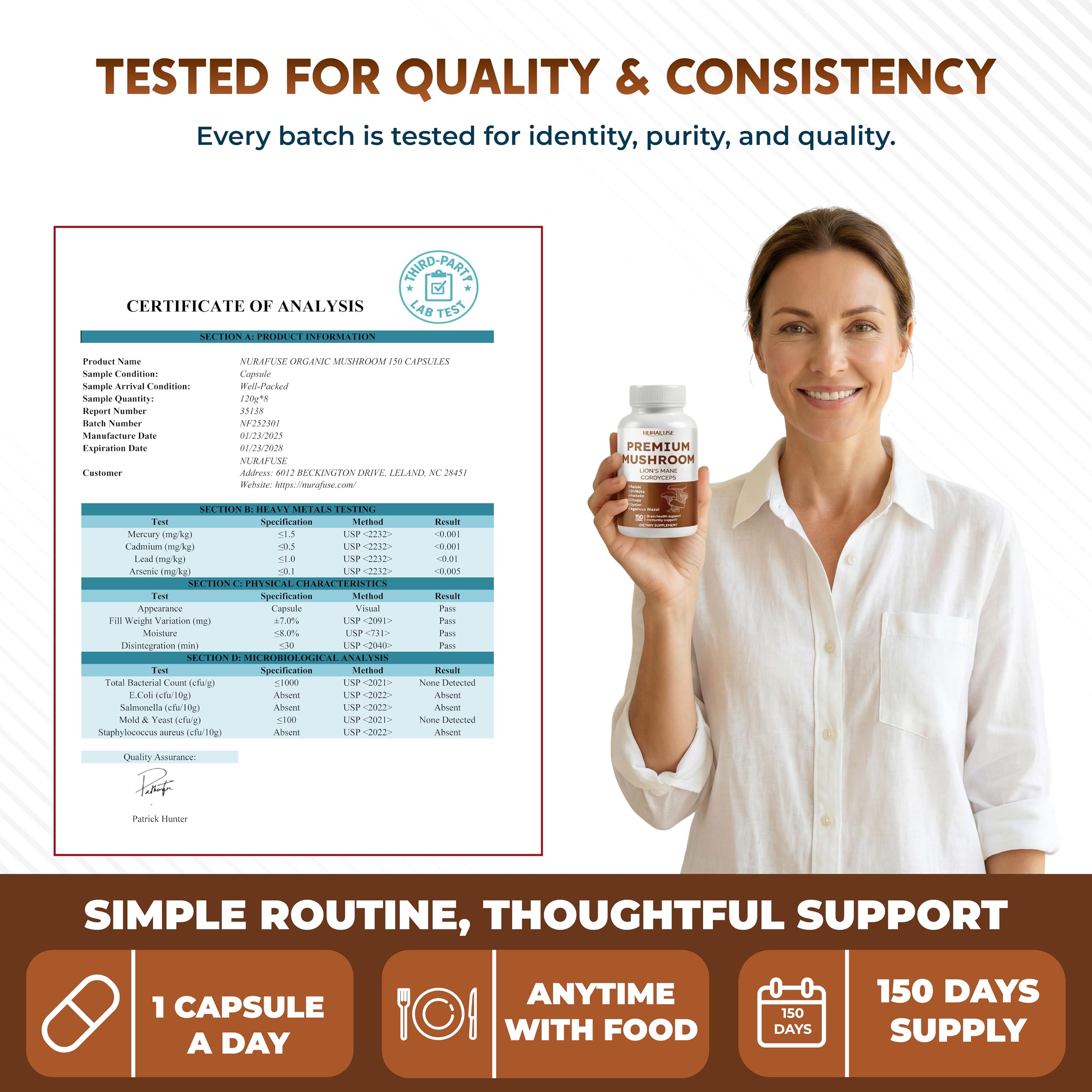 Premium quality mushrooms for optimal health