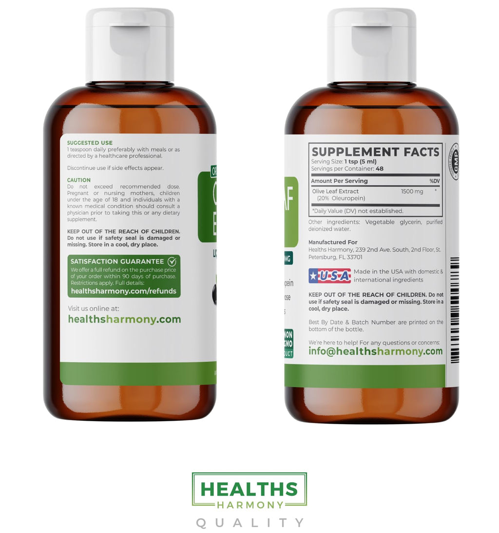 Premium quality olive leaf extract