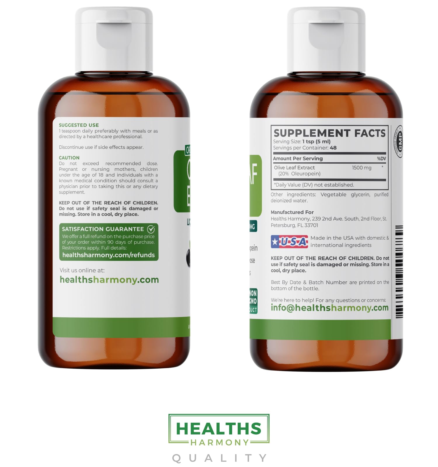 Premium quality olive leaf extract
