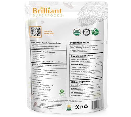 premium quality organic mushroom powder