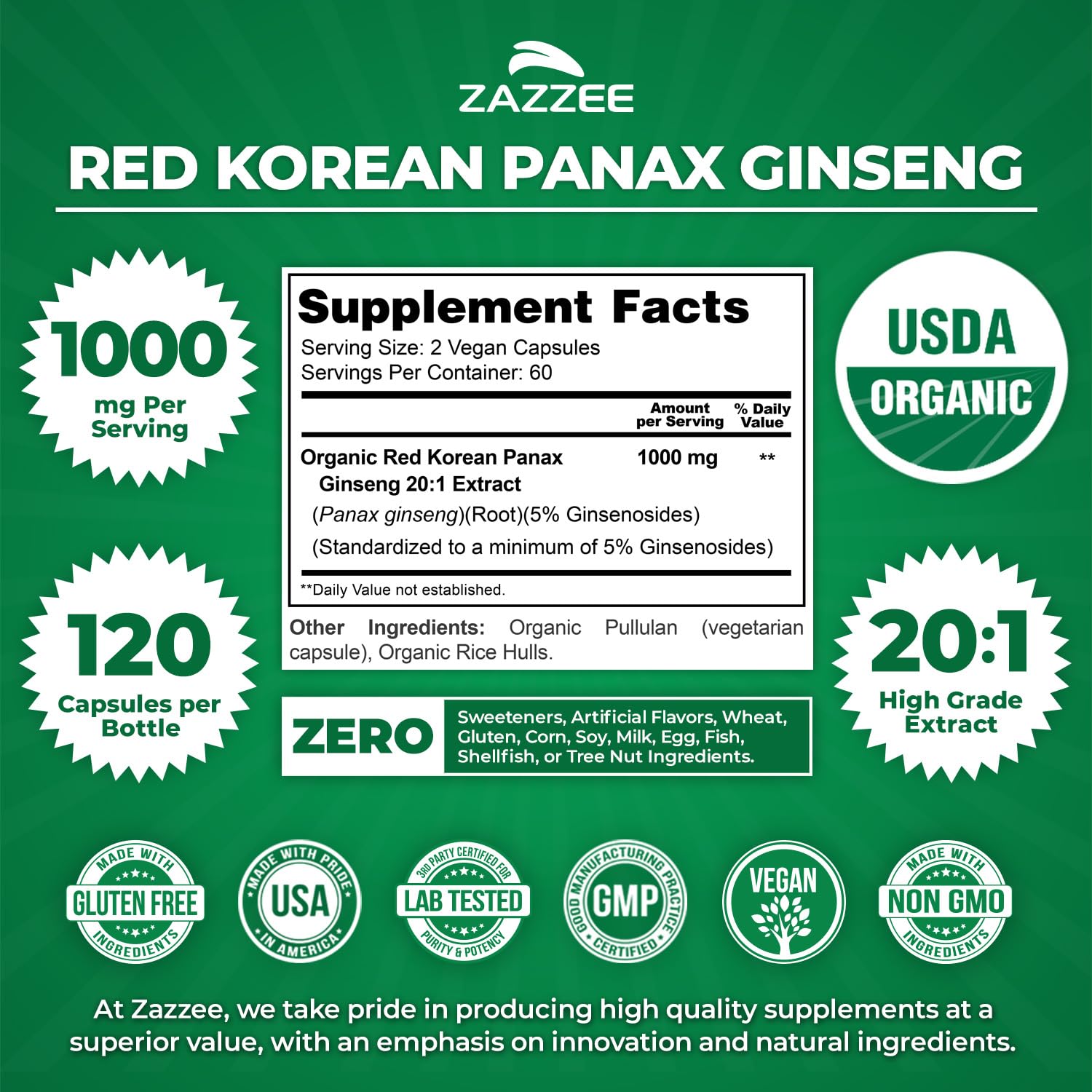 premium quality panax ginseng extract
