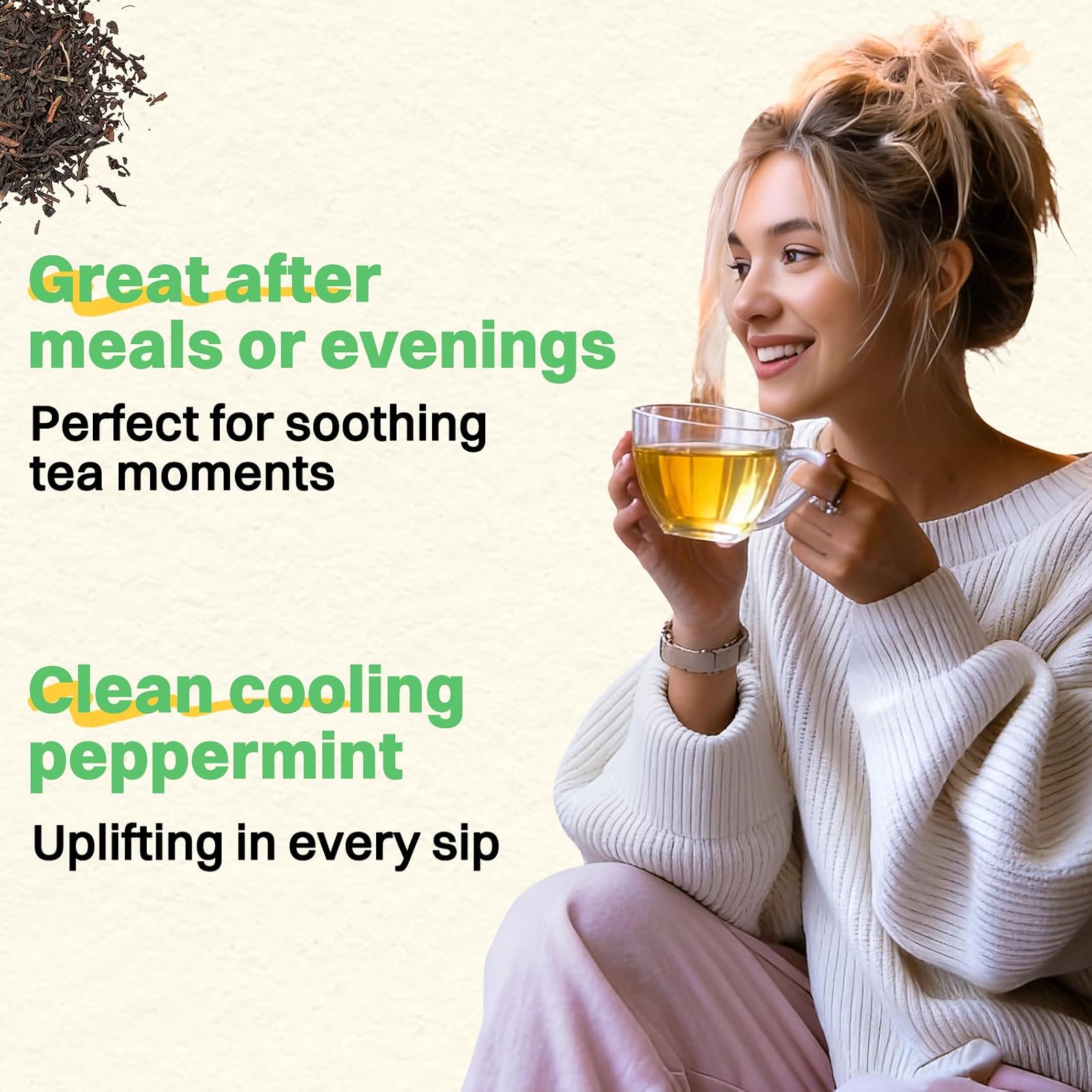 premium quality peppermint tea bags