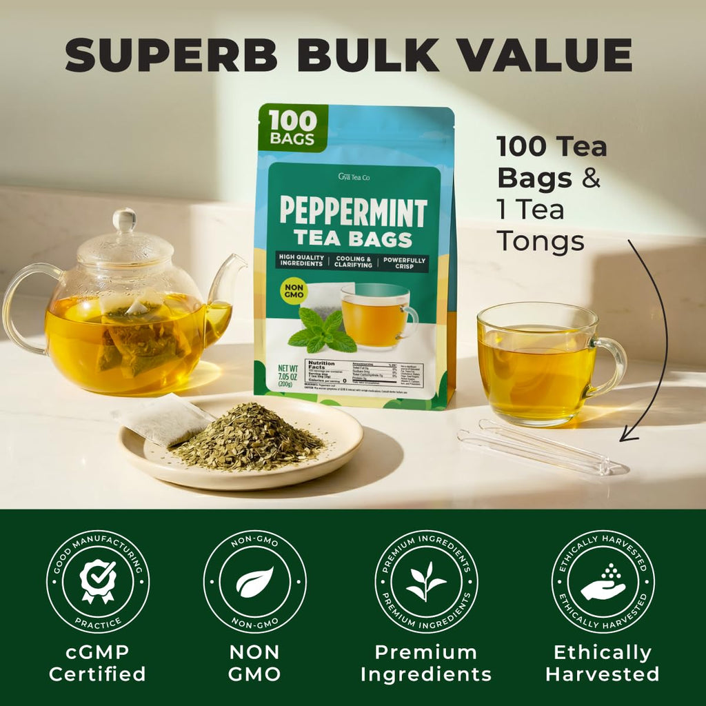 premium quality peppermint tea bags
