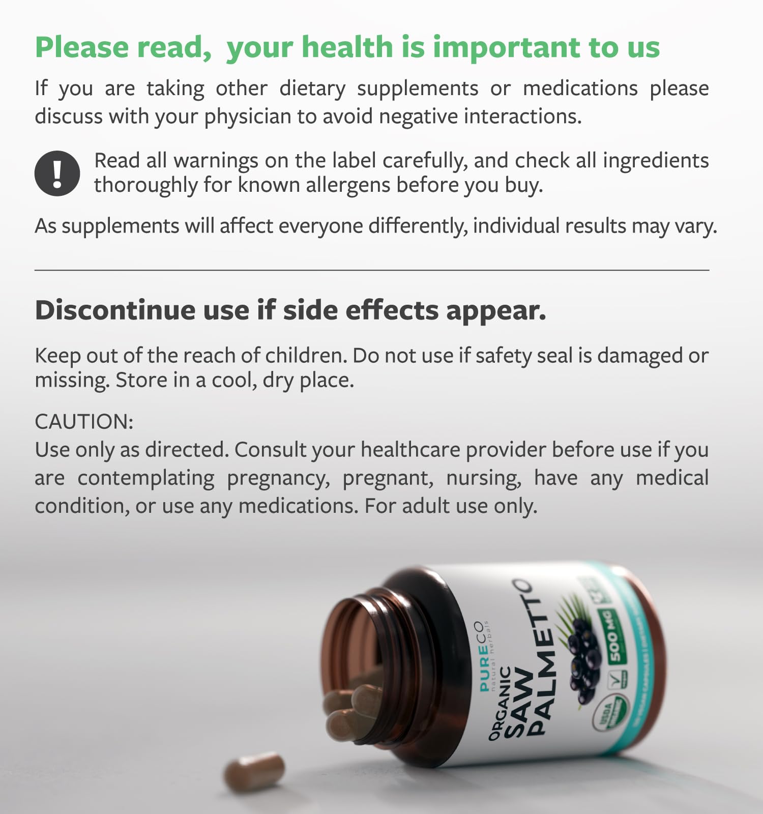 premium quality saw palmetto capsules