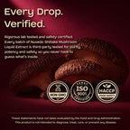 Premium quality shiitake mushroom extract