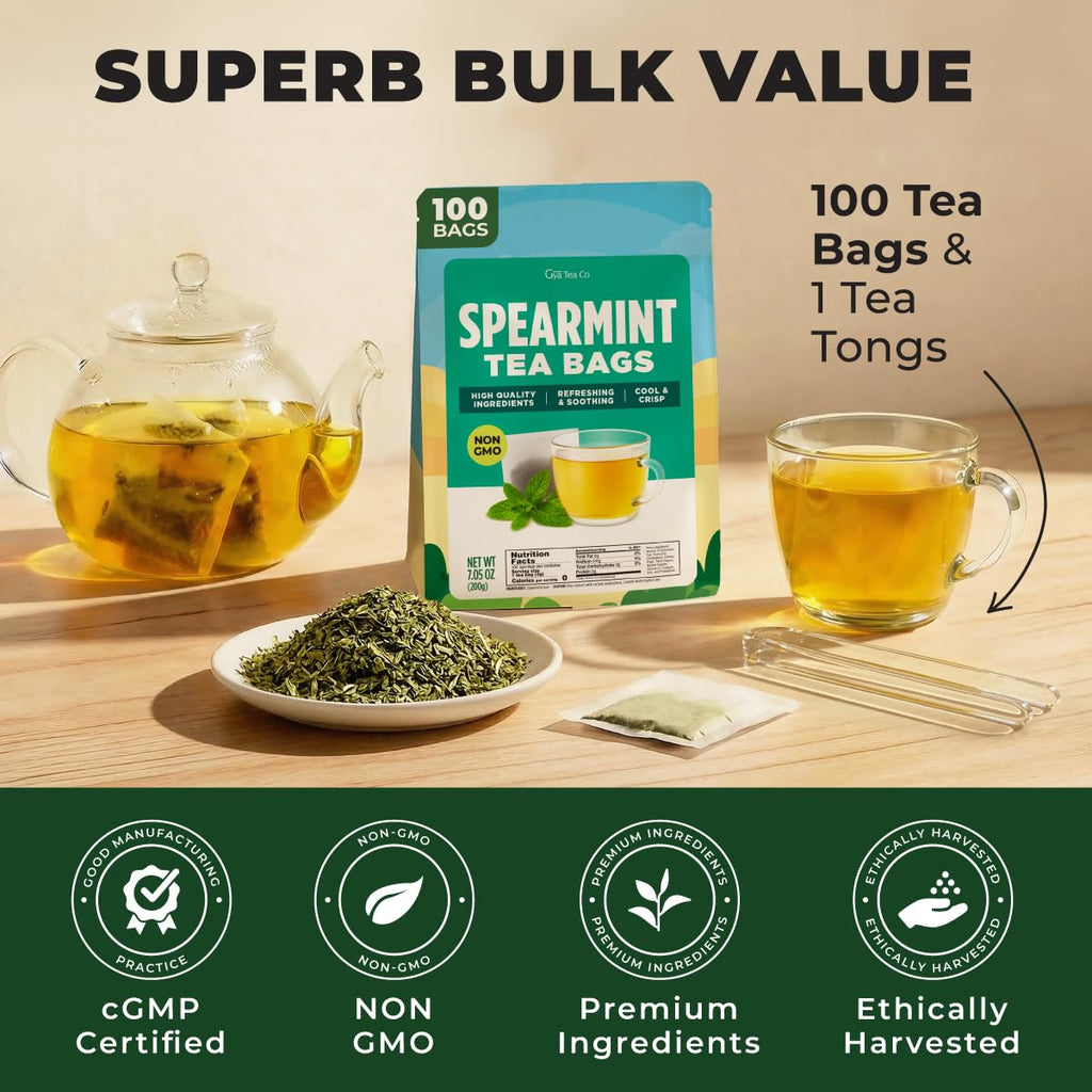 premium quality spearmint tea bags