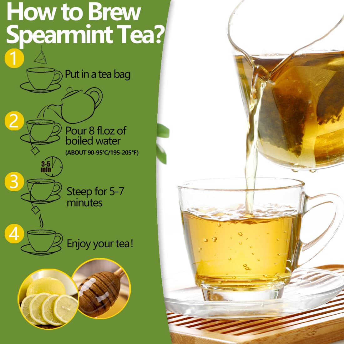 premium quality spearmint tea leaves