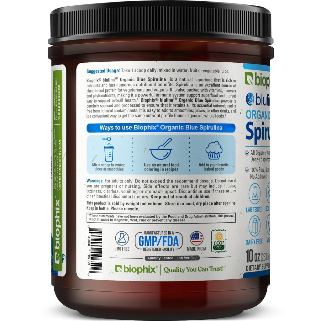 premium quality spirulina supplement