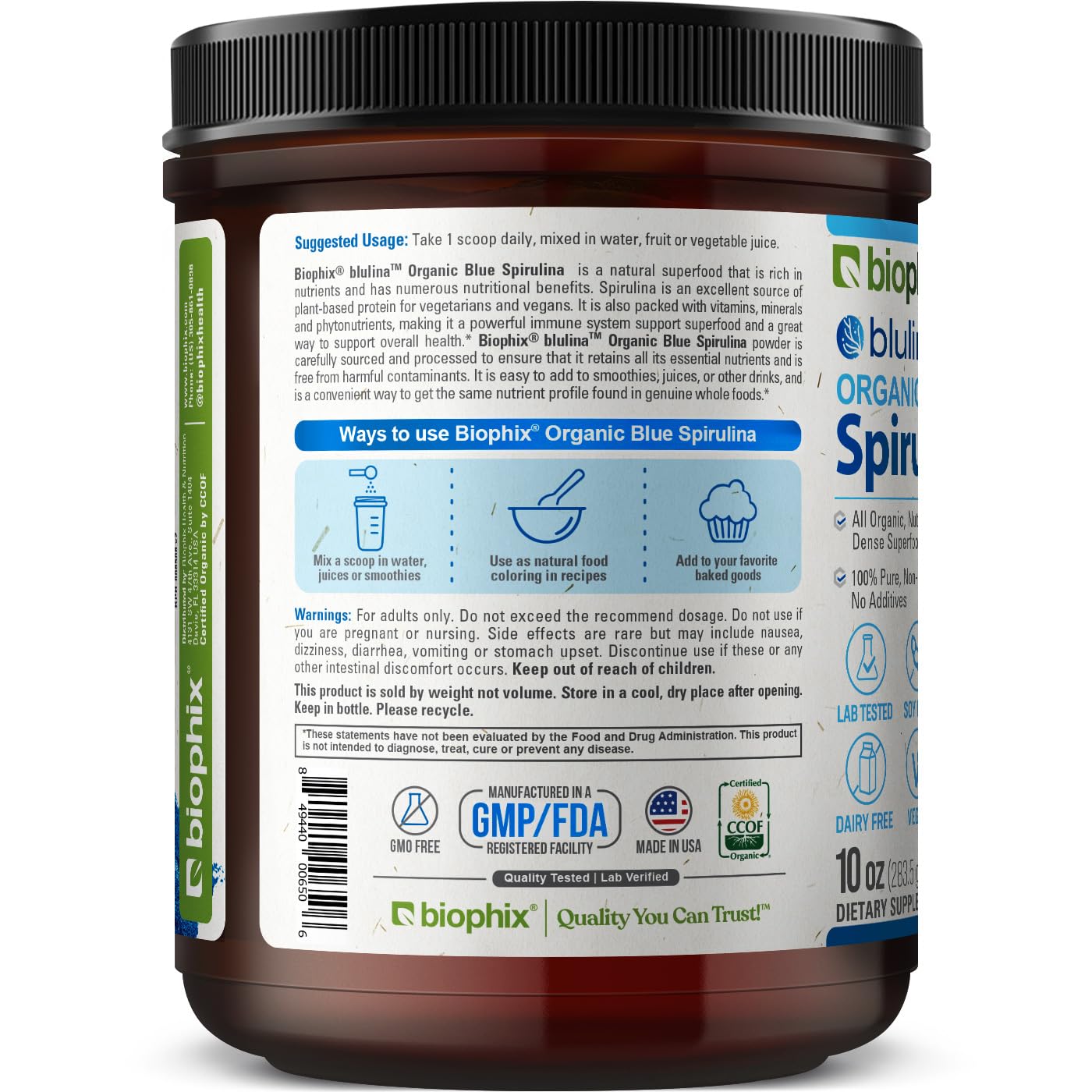 premium quality spirulina supplement