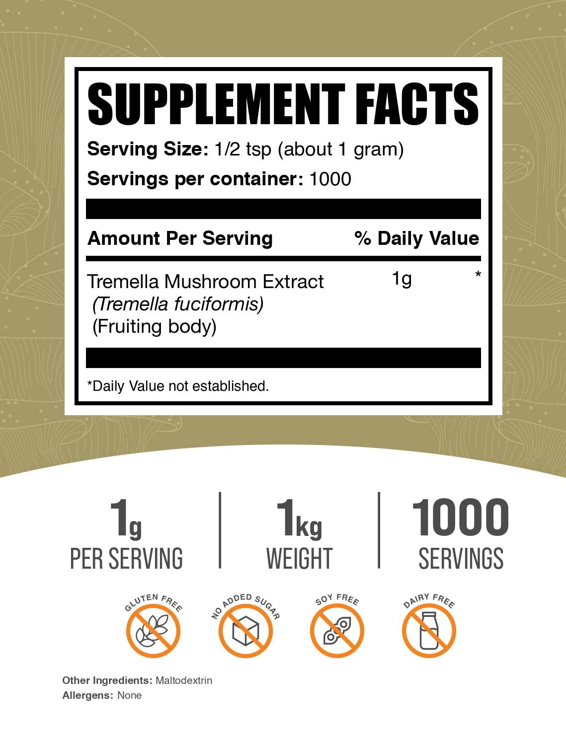 Premium quality Tremella mushrooms