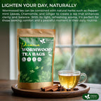 Premium quality wormwood tea bags