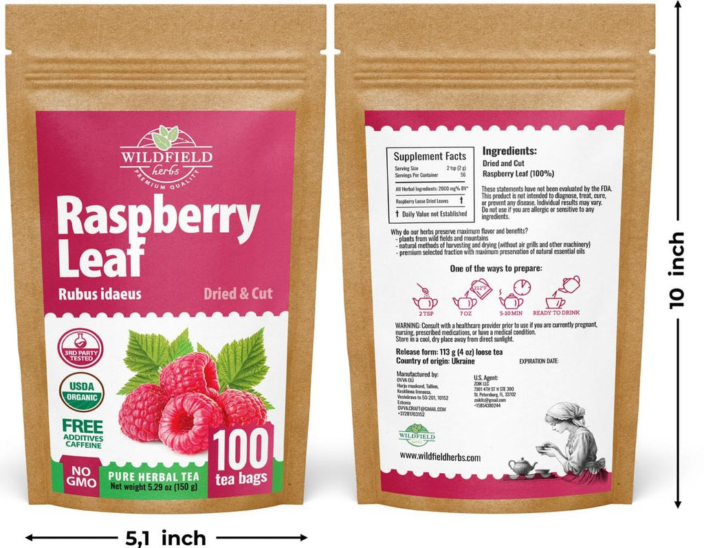premium raspberry leaf tea bags
