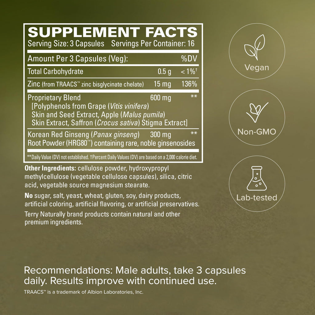 premium red ginseng for men's health