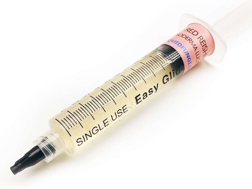 premium red reishi mushroom syringe