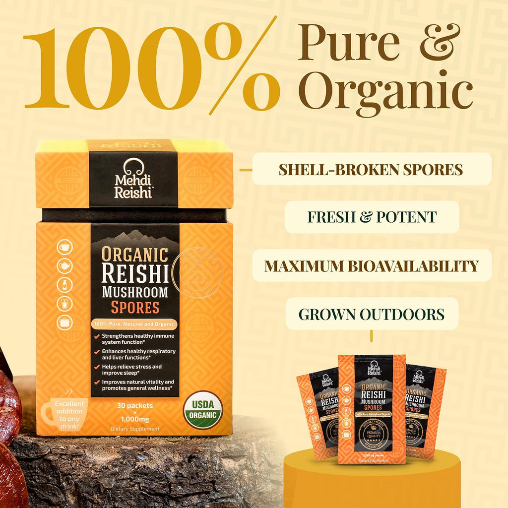 premium reishi spore powder supplement