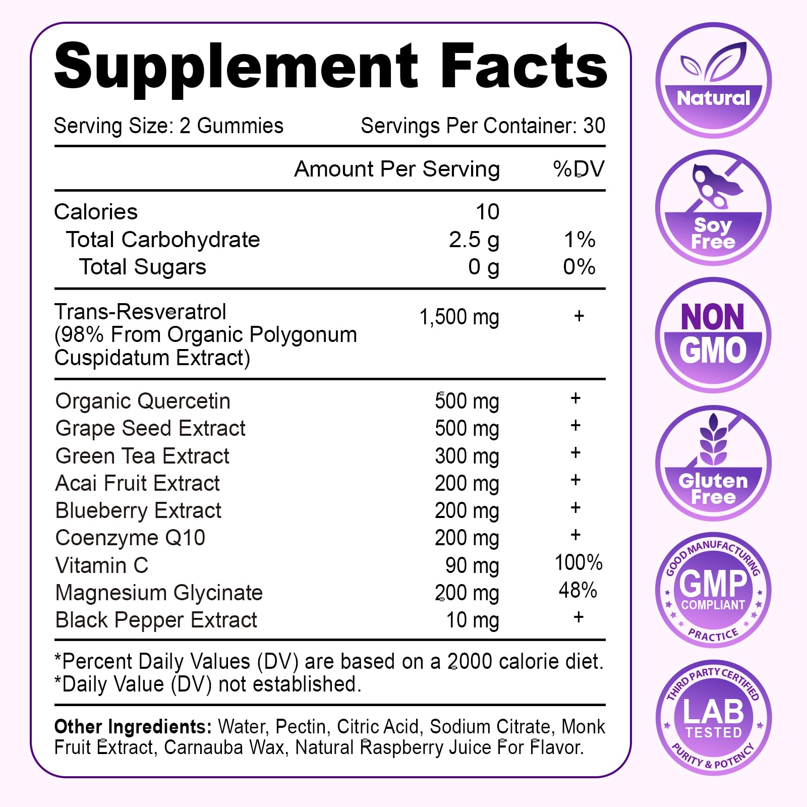 Premium Resveratrol with Quercetin boost