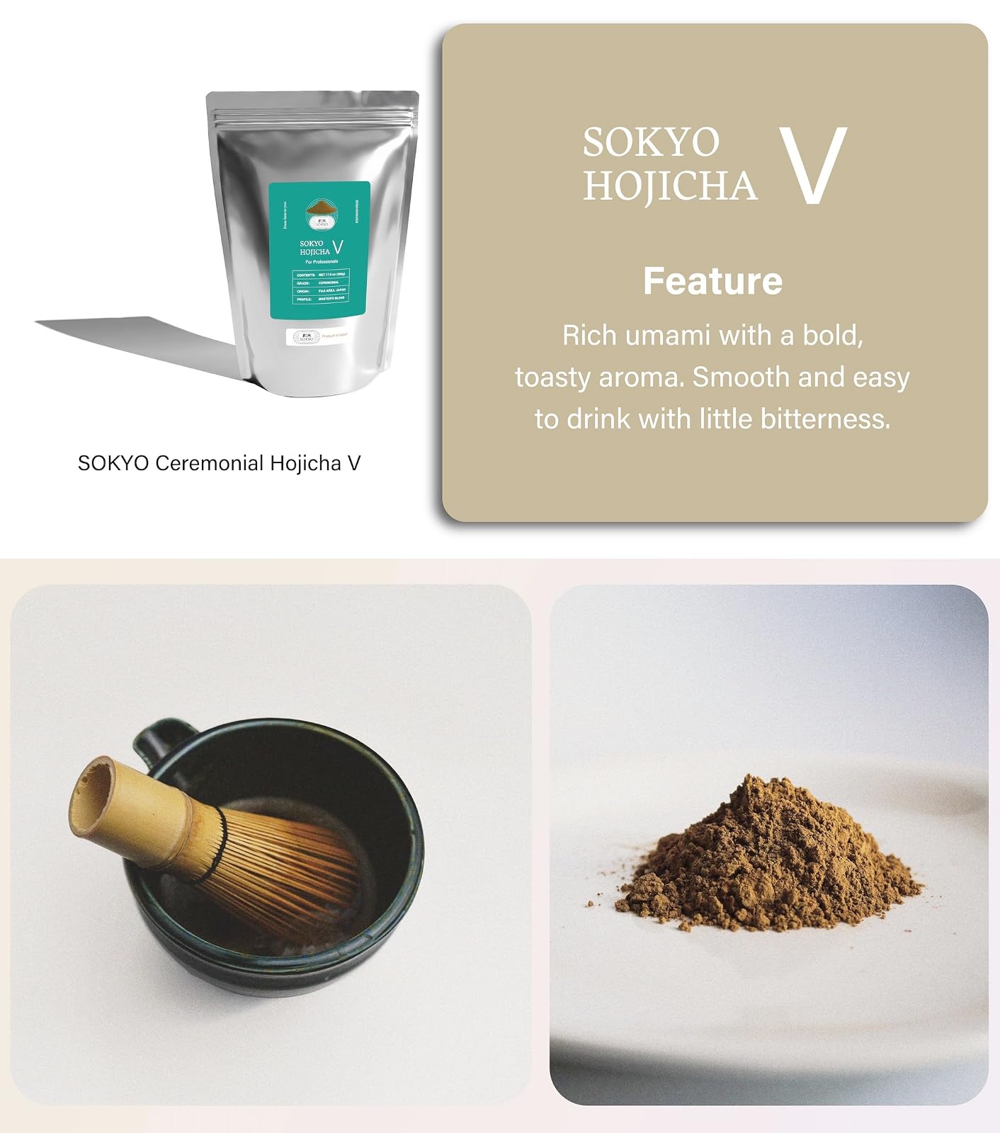 premium roasted green tea leaves