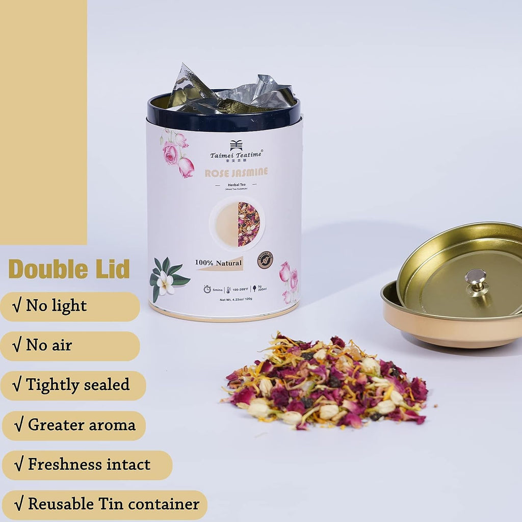 premium rose jasmine herbal tea