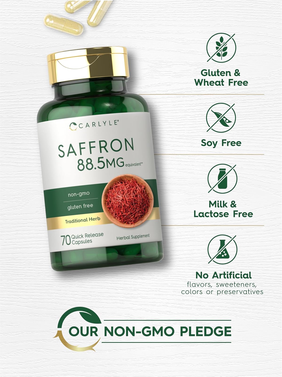 premium saffron extract 70 capsules